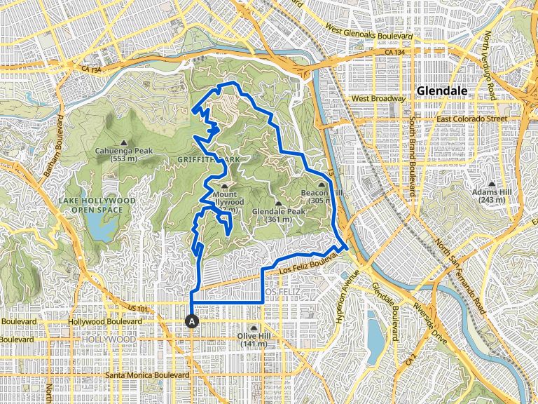 Griffith-Observatorium – Mount Hollywood Drive Runde von Hollywood ...